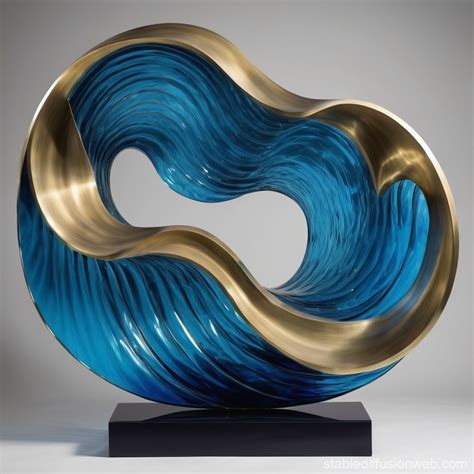 Large Scale Wave Movement Sculpture Stable Diffusion Online