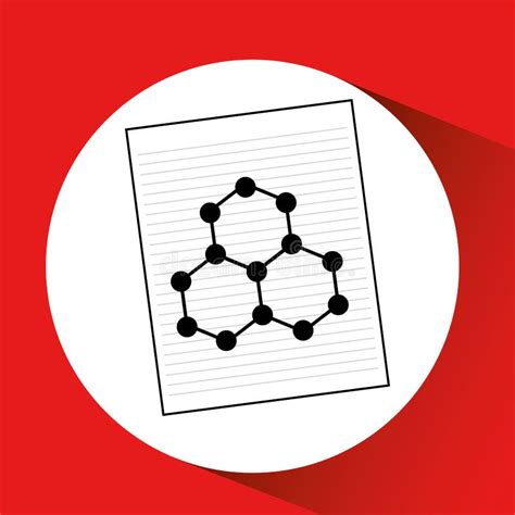 Science Laboratory Molecule Structure Drawing Graphic Stock Vector