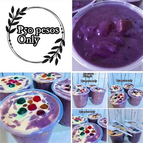 Ma Nelsa ‼️available‼️ My Ice Cream Ube💜 Binignit Supper Yummy And Creamy No Food Coloring
