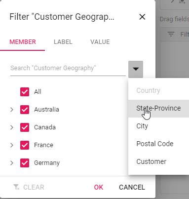 Filtering In Vue Pivotview Component Syncfusion