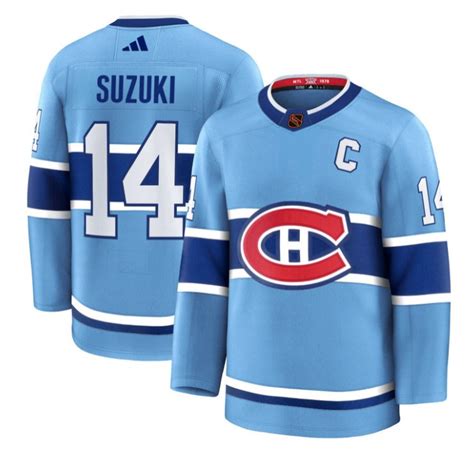 Nick Suzuki Jersey 14 Montreal Canadiens Timeless Premium Stitched