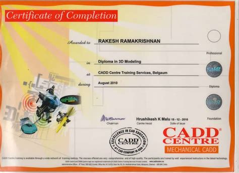 Cadd Certificatepdf