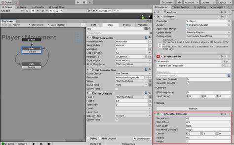how to make character controller react to gravity unity engine