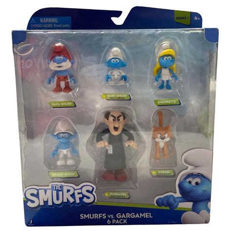 The Smurfs Smurfs Vs Gargamel 6 Pack Toy Set S
