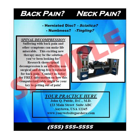 Spinal Decompression Marketing Kit