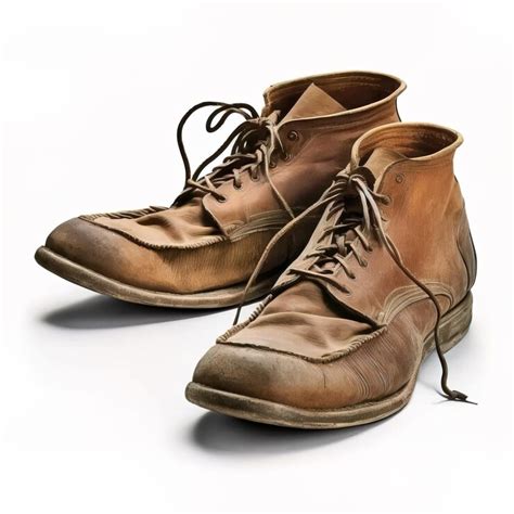 Premium Photo Old Vintage Leather Boots For Men
