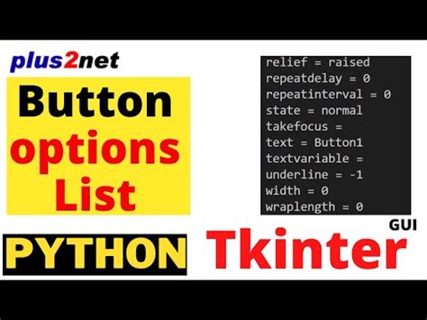 Tkinter Button List Of Options With Values And Updating Values YouTube