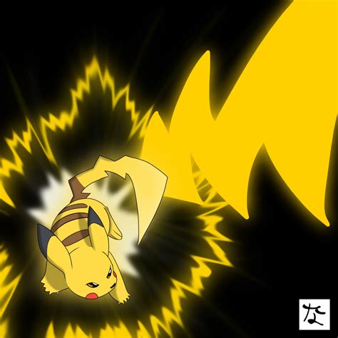 Pikachu Thundershock Pikachu Thunderbolt By Afroblue72 On Deviantart