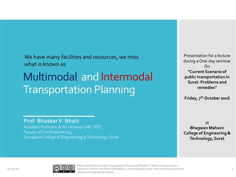 Multi Modal And Inter Modal Transportation Planning Pptx