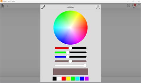 RGB Mixer Visualization BOS ComfortClick