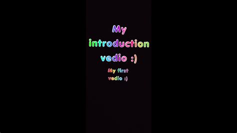 My Introduction Videofirst Video Of Craftygirl Youtube