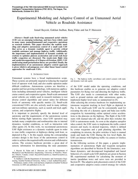 Pdf Experimental Modeling And Adaptive Control Of An Unmanned Aerial