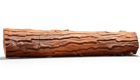 Premium Ai Image Isolated Log Side View
