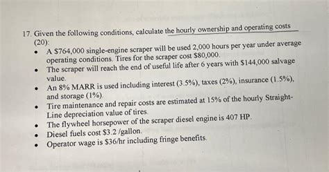 Solved Given The Following Conditions Calculate The Chegg