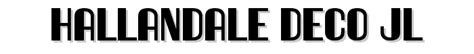 Hallandale Deco Jl Font — Free Retro Fancy Font Pickafont