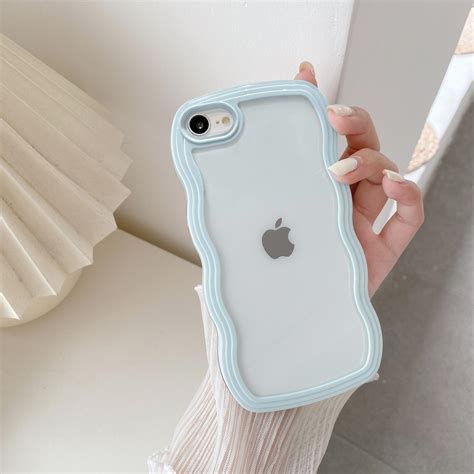 Qltypri Compatible With Iphone 7 8 Se Case Cute Curly Wave