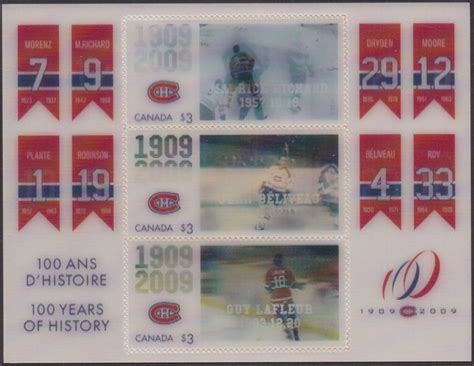 2340 Montreal Canadians 100th Anniversary Ss Mnh Canada General