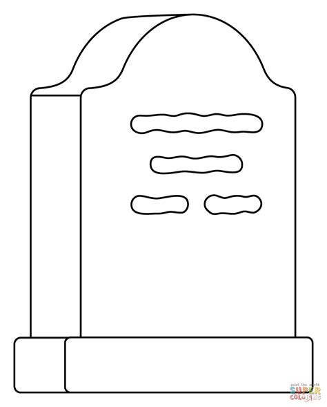 Tombstone Template Printable