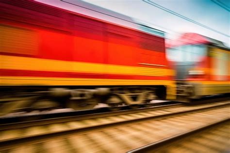 Premium Photo Swift Cargo Train With Moving Containers