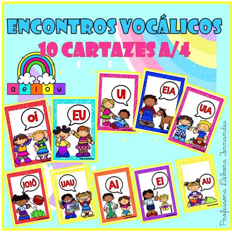 Cartaz Encontros Vocalicos Para Imprimir Retoedu