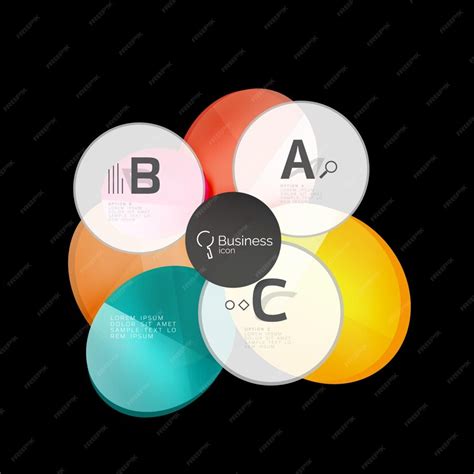 Premium Vector Glass Circle Vector Abstract Background