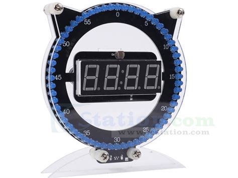 Diy Led Clock Kit With Temperature Alarm 0 56 4 Bit Tube Electronic Soldering Circuit Learning