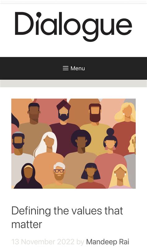 Diversity Values Organisations Product Service Outcome