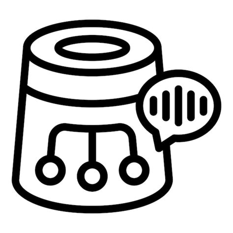Premium Vector Voice Command Device Icon Outline Vector Smart Virtual