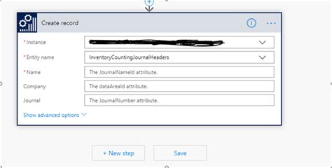 creating a powerapps flow for generating a counting journal in dynamics