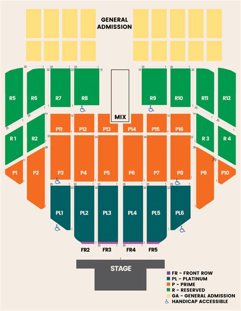 Garden Amp Seating Chart