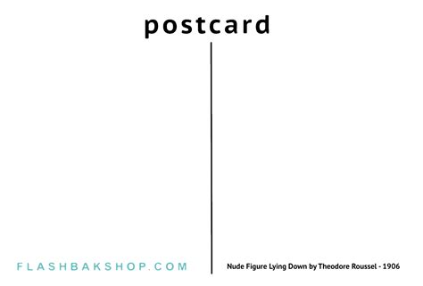 Nude Figure Lying Down By Theodore Roussel 1906 Postcard Flashback Shop