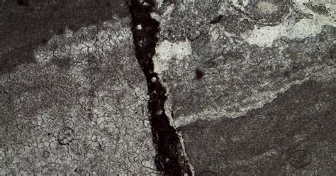 Rapid Uplift Photomicrograph Micro Fault Displacing Proterozoic