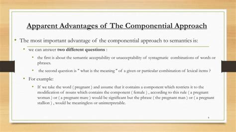 Componential Analysis Of Meaningpptx Science