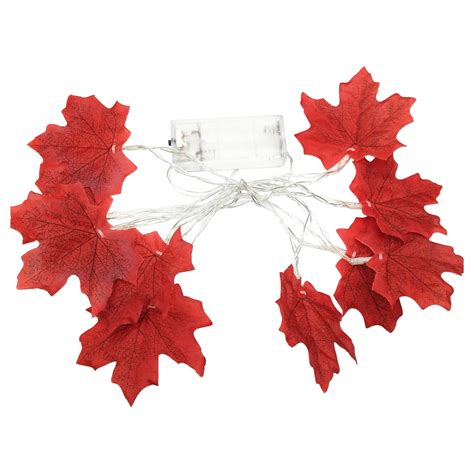 Wovilon Thanksgiving Leaves Maple Leaf Lights String Garden Party Room
