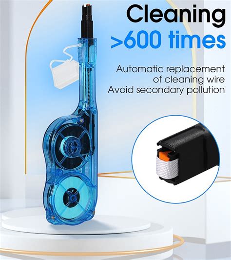 Fiber Optic End Face Cleaning Pen Cable Cleaning Tool 600 Times Mpo Mtp Interface Fiber Cleaner