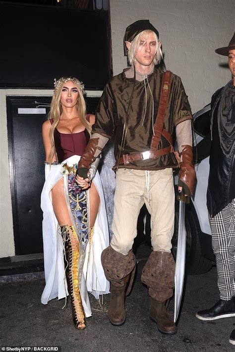 Megan Fox Puts On A Busty Display As Zelda While Mgk Dresses As Link