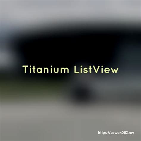Titanium Listview