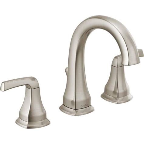 Brushed Nickel Widespread Bathroom Faucets The Home Depot