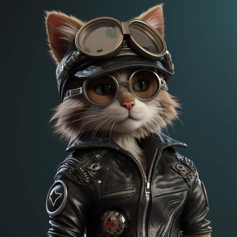Premium Ai Image Cat Wearing Outfit Fashion Dress