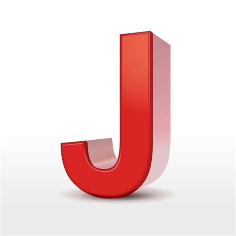 3d Red Letter J Illustrations Royalty Free Vector Graphics And Clip Art
