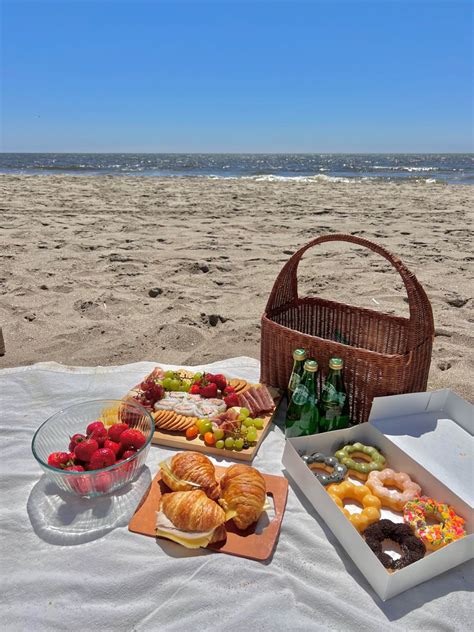 Beach Picnic Food And Drinks