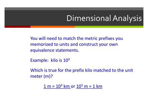 PPT Dimensional Analysis PowerPoint Presentation Free Download ID 2030530