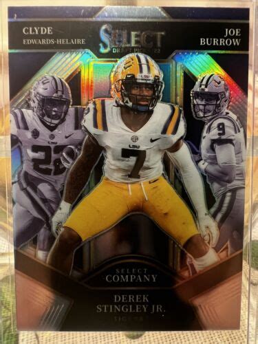 2022 Derek Stingley Jr Panini Select Company Draft Picks Silver Prizm