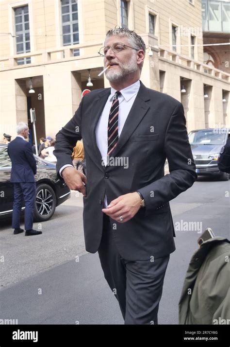 Milan Milan 14th June 2023 Journalist Alessandro Giuli On The