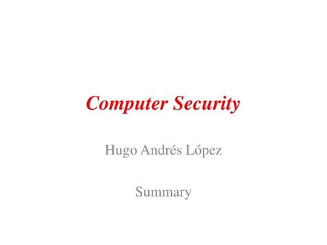 PPT Computer Security PowerPoint Presentation Free Download ID