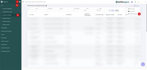 How To Create Password Custody Schedule Report PAM Core Segura Community