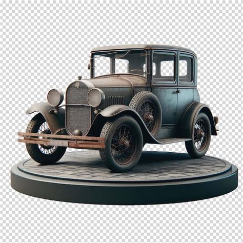 Premium Psd An Old Model Of An Old Car
