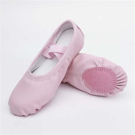 Eltusu Girls Ballet Dance Shoes No Slip Comfy Pu Breathable Ballet