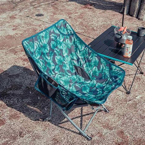 Раскладной стул Lesko S4576 Green Leaves туристический походный для дачи пикника 60 95 38 см