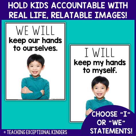 Classroom Rules Posters Photo Version Teaching Exceptional Kinders